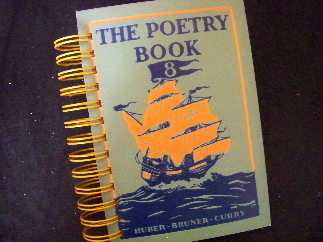 Vintage Poetry Blank Book Journal Schoolbook Diary Planner Notebook ...