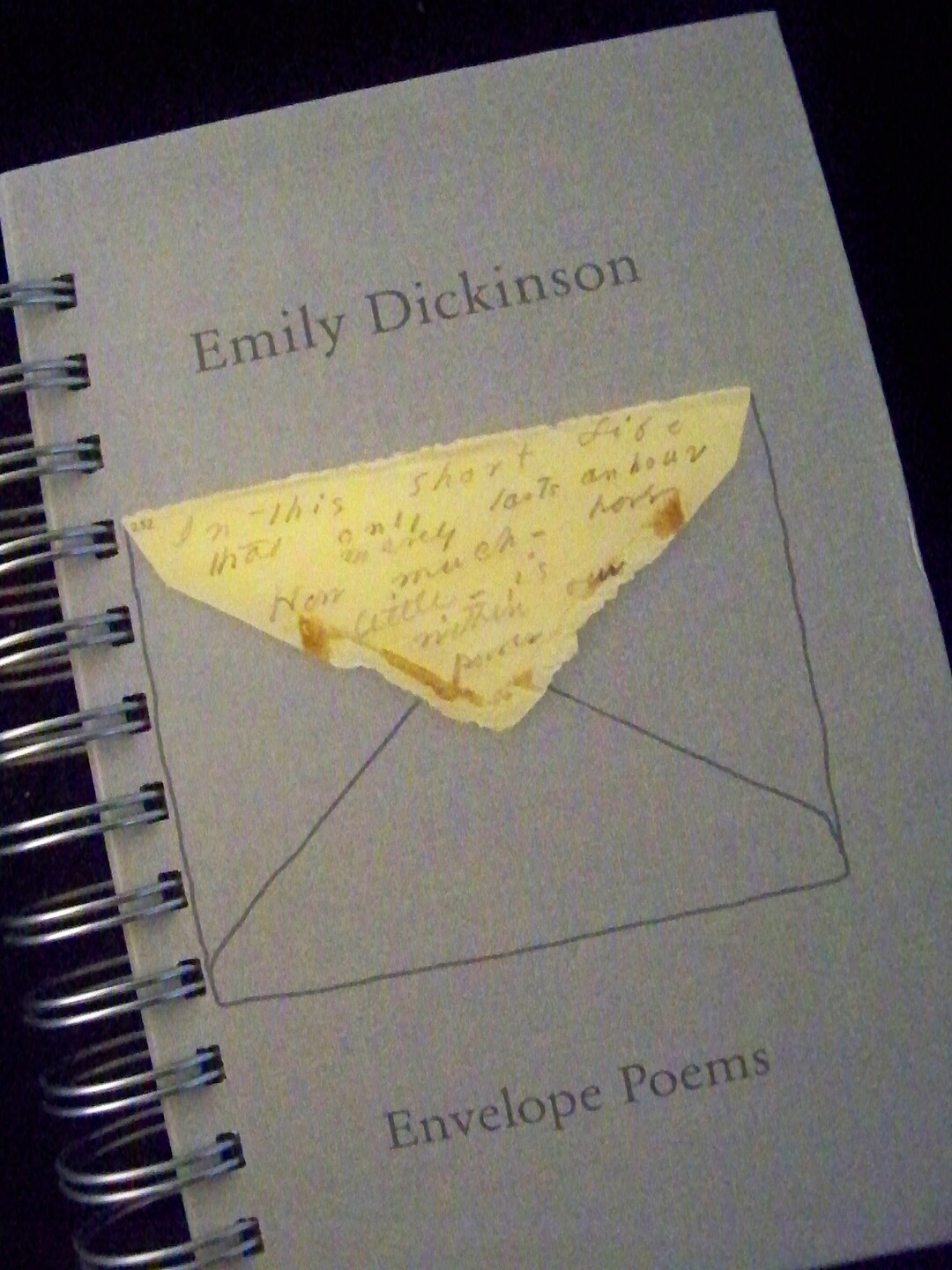 Emily Dickinson Envelope Poems Blank Book Journal Diary Planner Altered ...