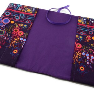 Purple Composition Notebook Cover, Quilted Fabric Journal - Colorful ...