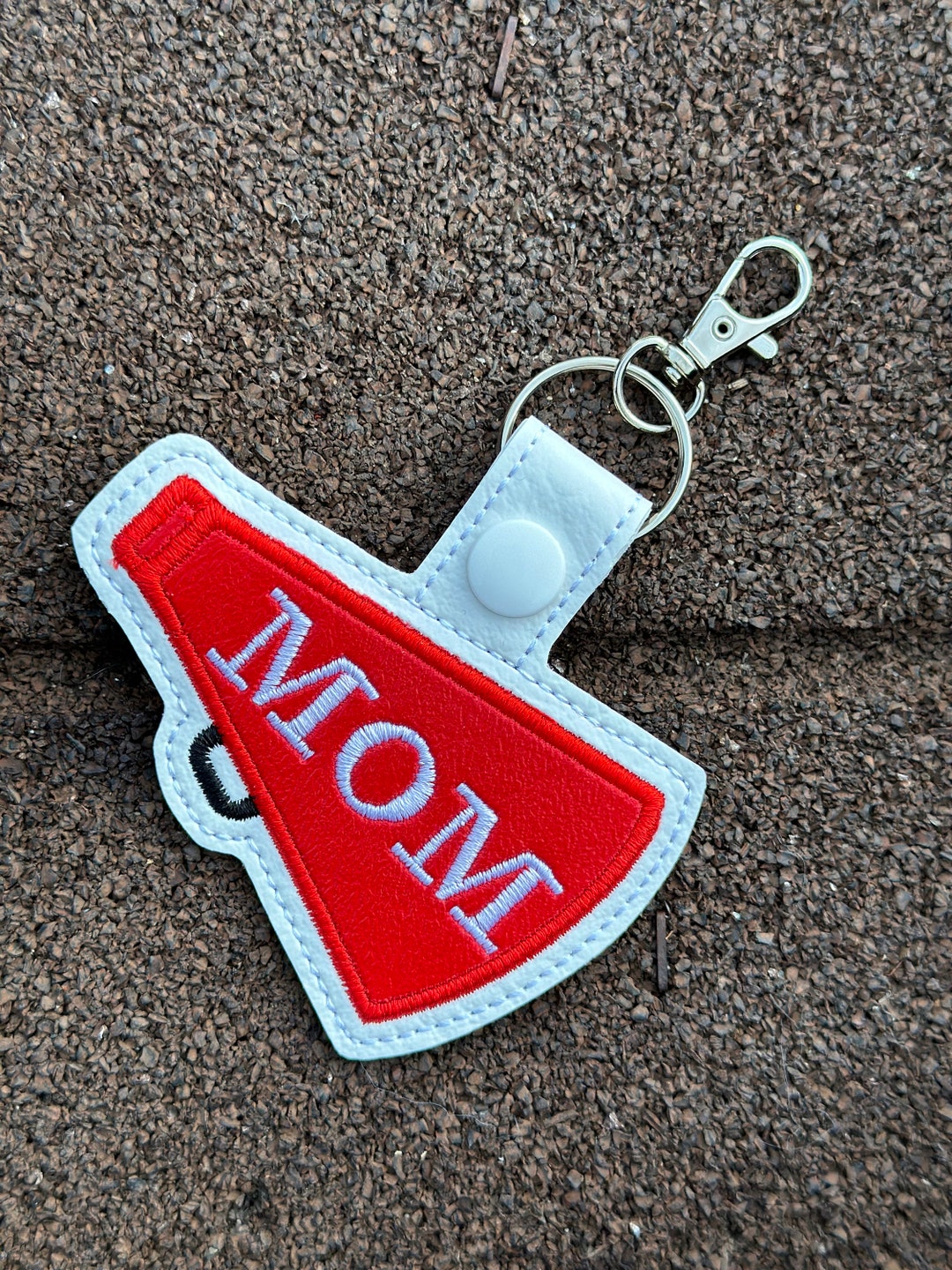 Cheer Mom Snap Tab Keychain - Etsy