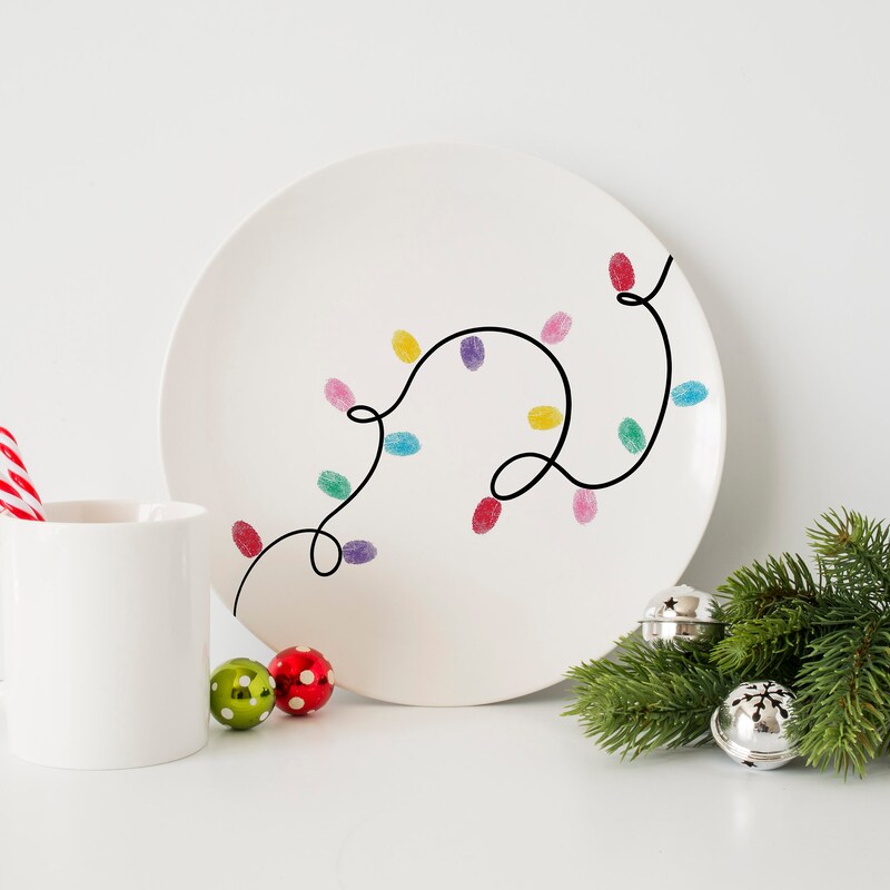 Santa Plate - Etsy