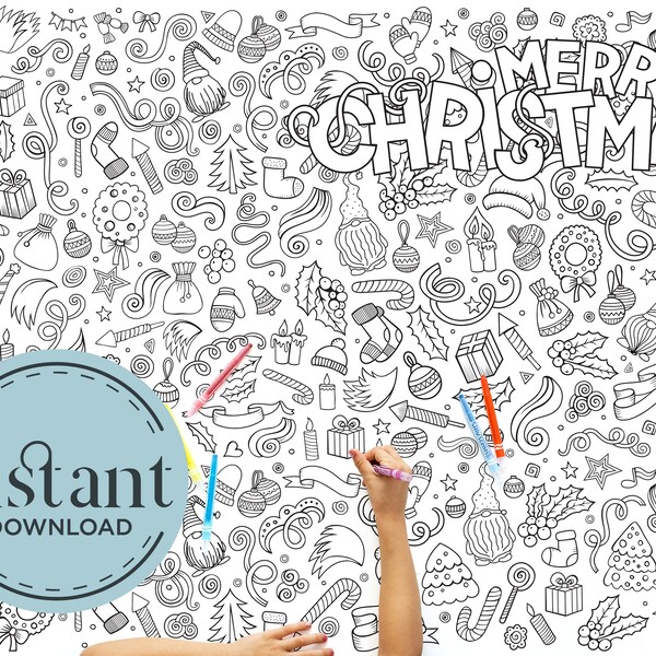 Extra Large Coloring Poster - Etsy