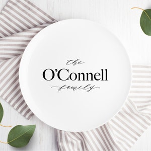 Custom Text Personalized Plate // Modern Farmhouse Platter // Custom ...