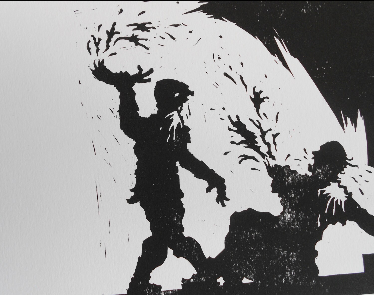 Zombie Attack Drawing