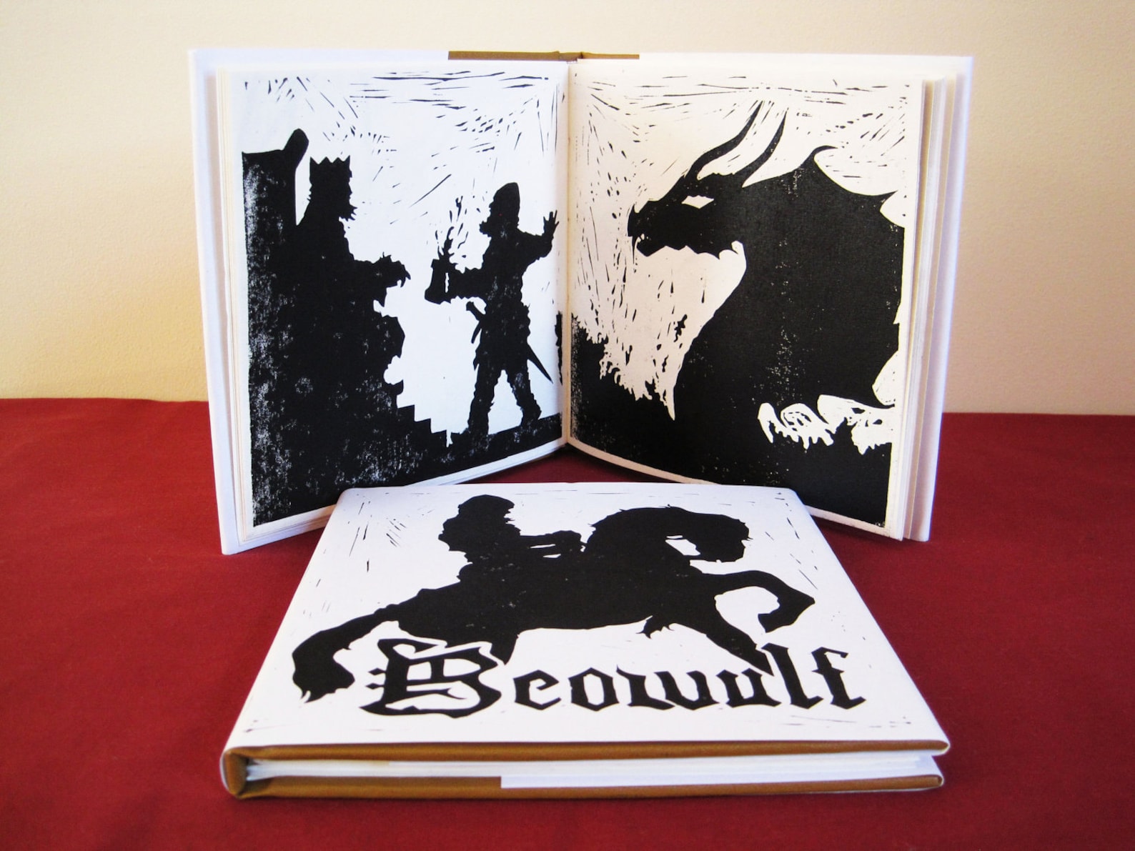 Beowulf Illustrated Book Printed and Bound by Hand - Etsy