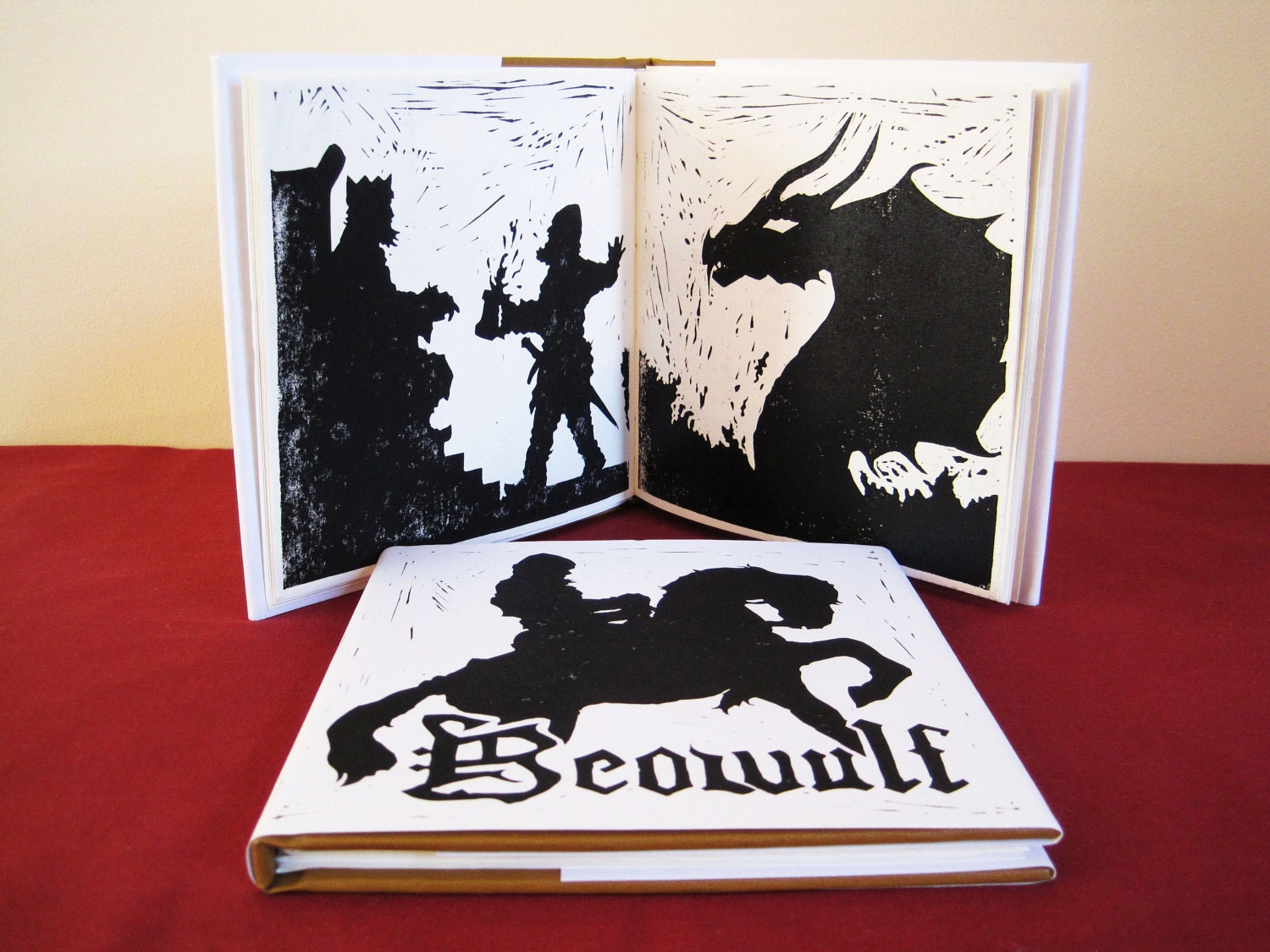 Beowulf Illustrated Book Printed and Bound by Hand - Etsy