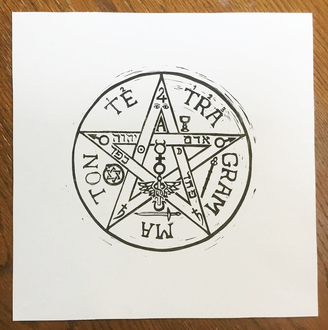 Tetragrammaton - Magickal Occult Print - Etsy