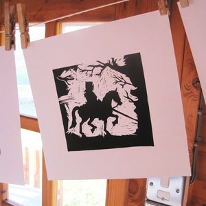 St George - Silhouette Print - Etsy