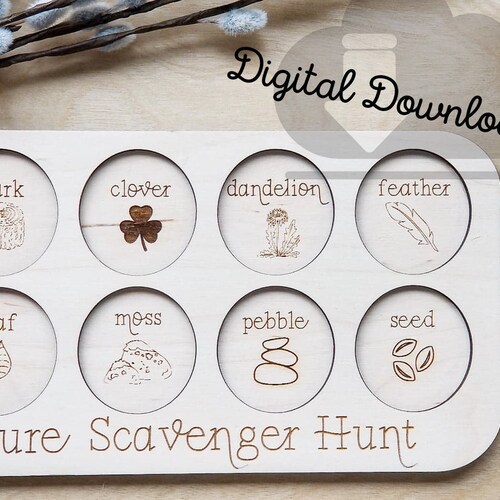 Scavenger Hunt SVG Digital File for Laser Cutters - Etsy