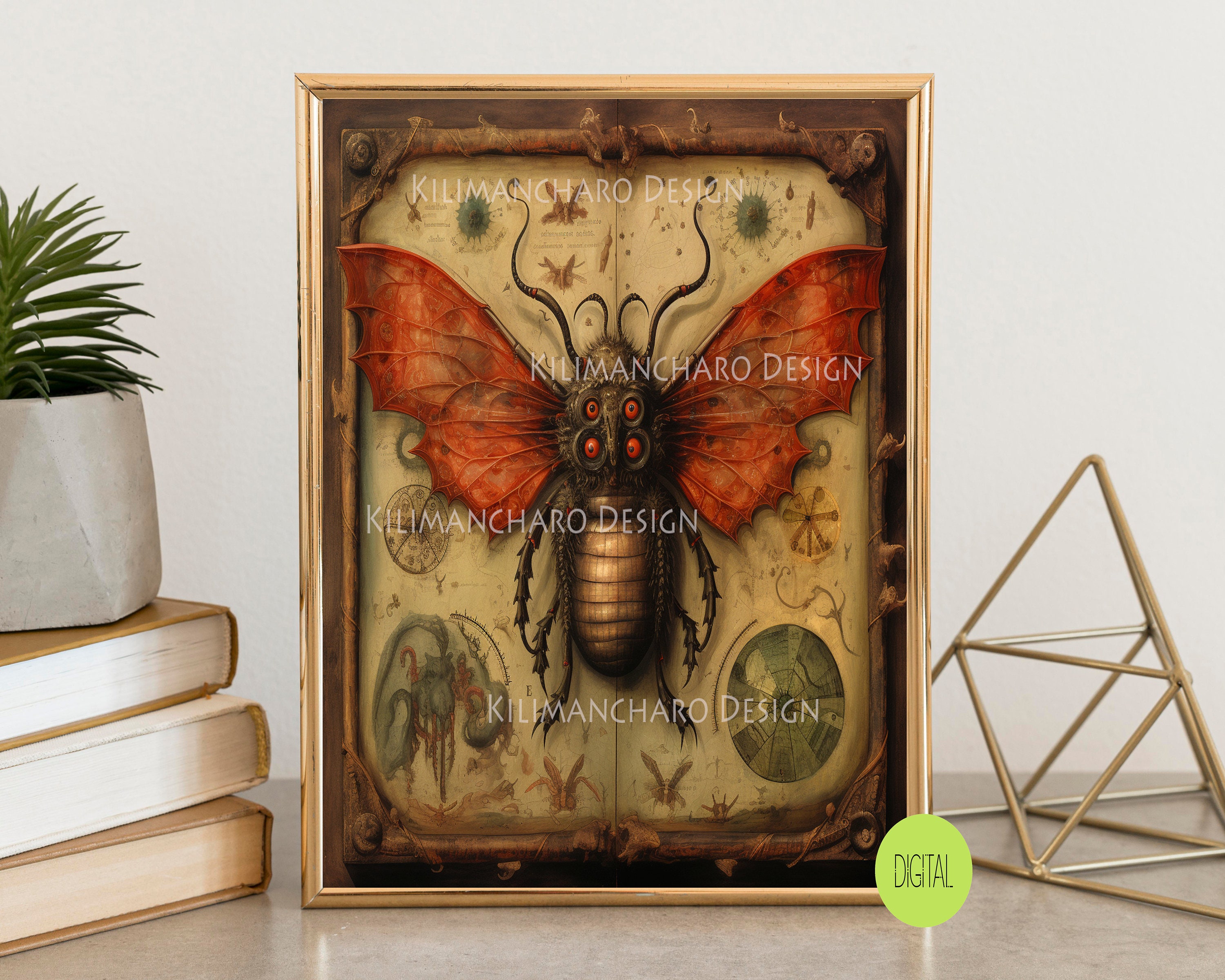 Devils Moth Evil Moth Illuminated Manuscript Medieval Codex Gigas ...