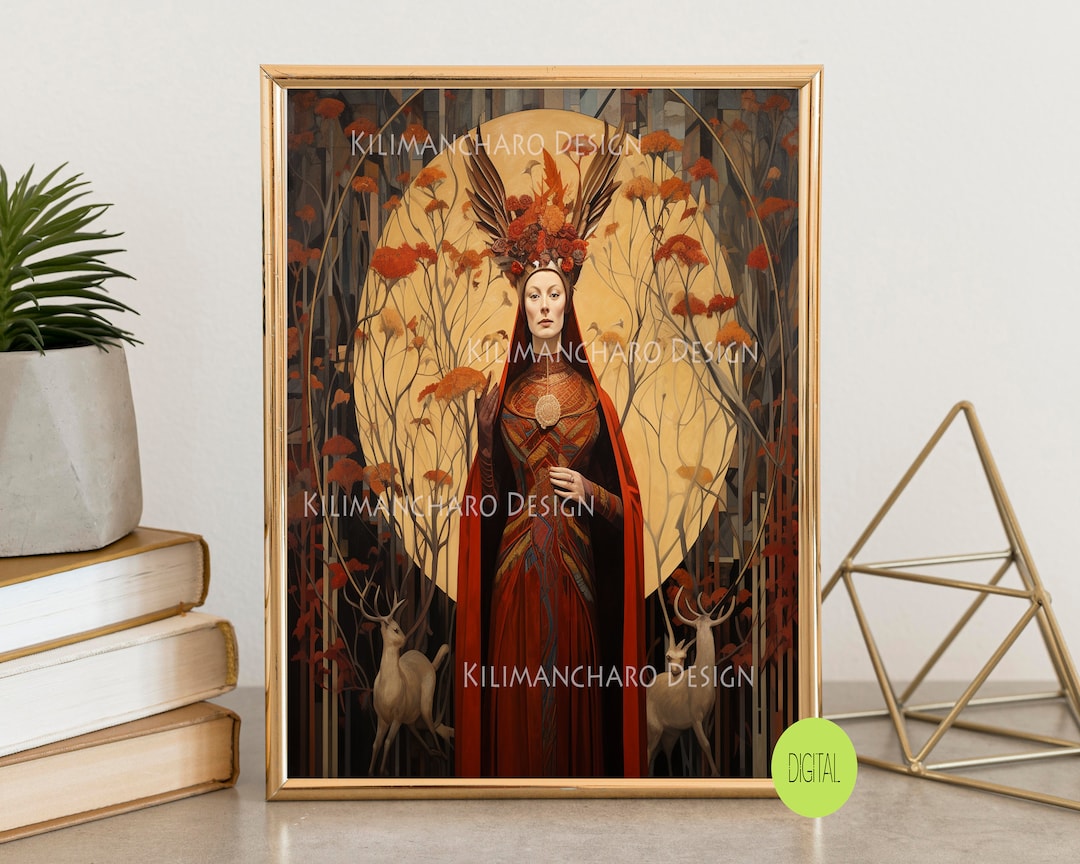 Brunhild | Legendary Valkyrie Wall Art | Beautiful Goddess Art Print ...