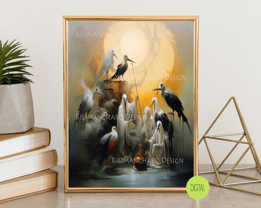 The Gathering | Abstract Modern Printable Wall Art| Contemporary Wall ...
