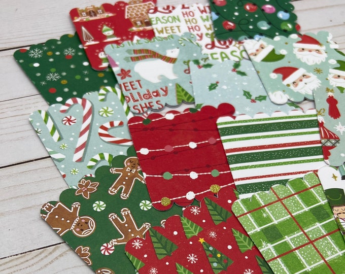 Assorted Note Cards Set of 15 Mini Scalloped Notecards 3x3 Blank Cards ...