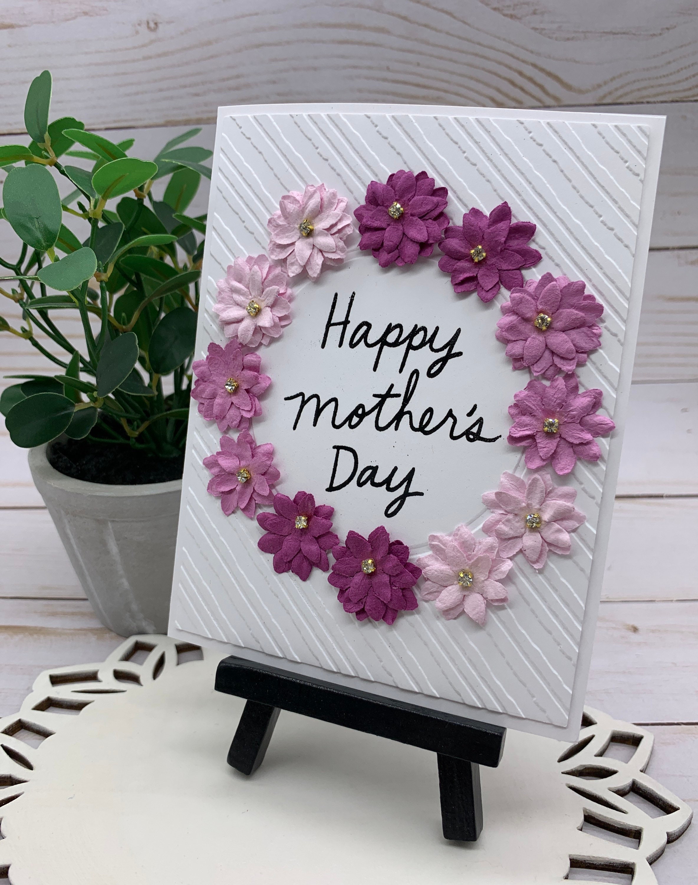 Happy Mother's Day Handmade Greeting/note Cards Yellow | Etsy