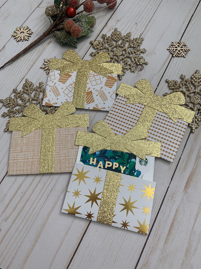 Christmas Gift Card Holders Holiday Presents Gift Card or - Etsy