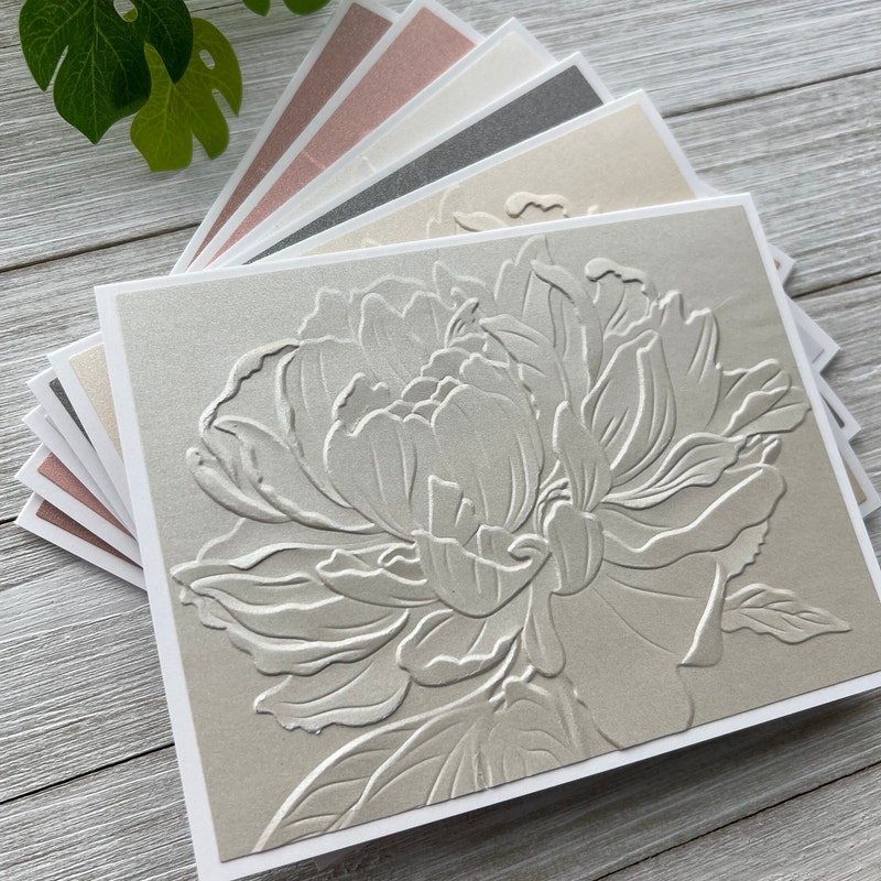 Embossed Card - Etsy
