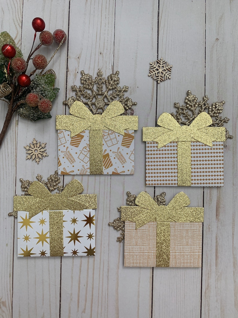 Christmas Gift Card Holders Holiday Presents Gift Card or - Etsy