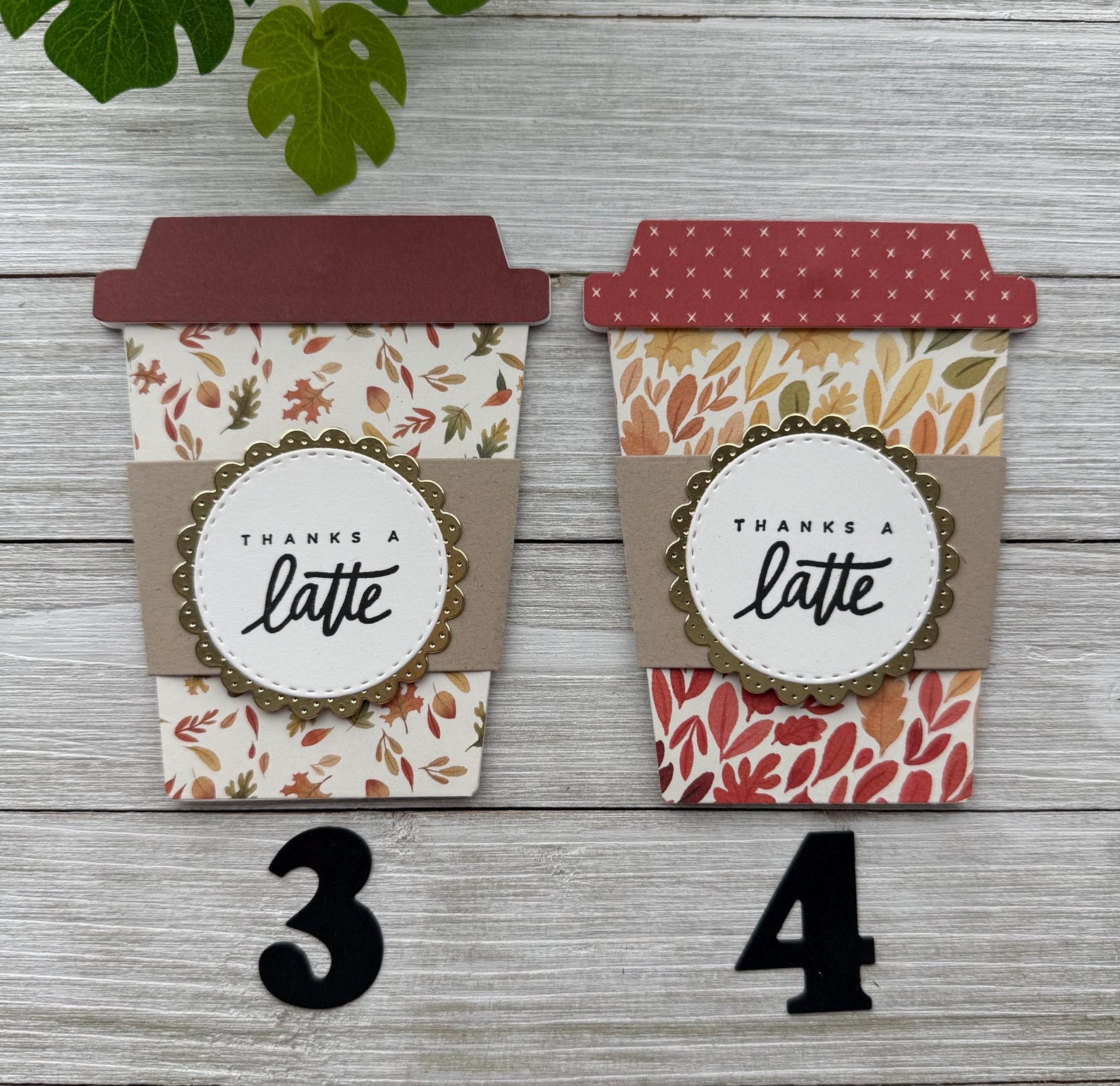 Thanks A Latte Gift Card Holders - Thank You ~ Coffee Shaped Gift Card ...