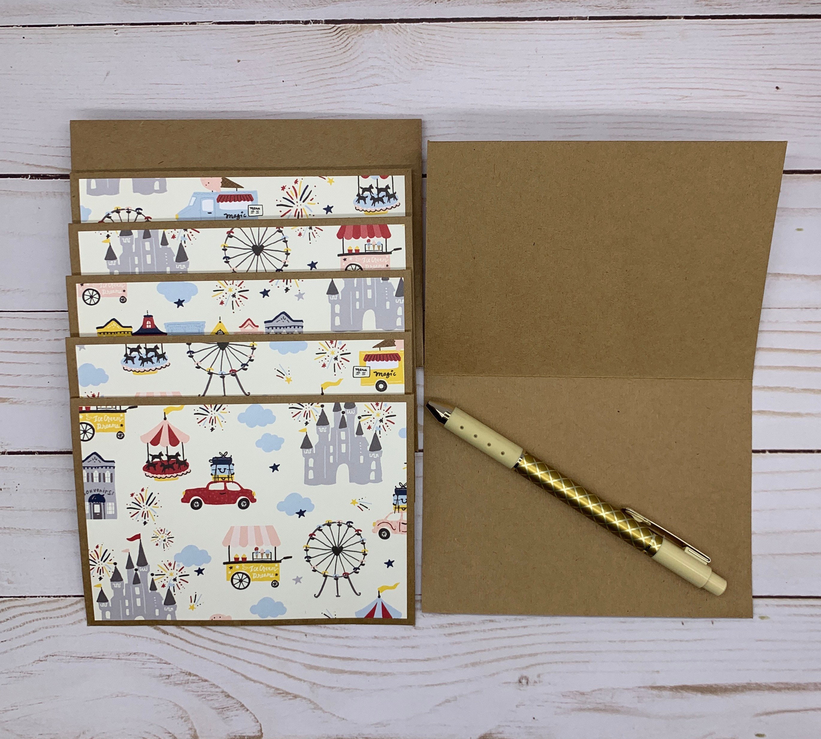 Handmade Note Cards Set of 6 All Occasion Vacation - Etsy UK