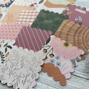 Assorted Note Cards - Set of 16 Mini Scalloped Notecards ~ 3x3 Blank ...