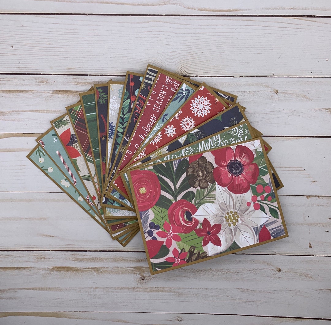 Handmade Note Cards Set of 15 All Occasion Merry Christmas - Etsy