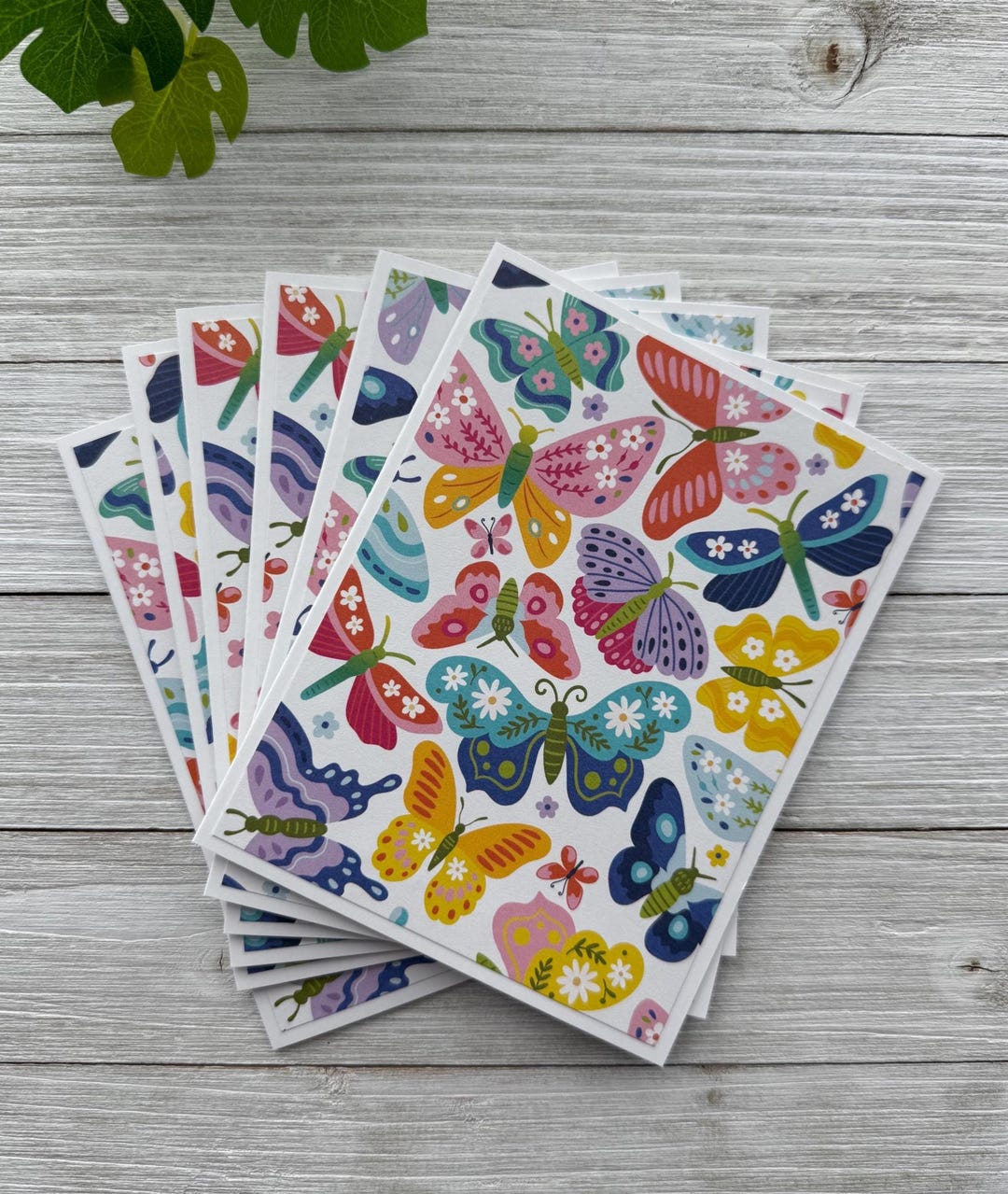 Note Cards Set of 6 ~ Monarch Butterfly ~ Rainbow Butterflies ~ All ...