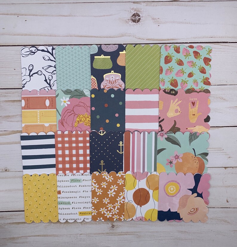 Assorted Note Cards Set of 20 Mini Scalloped Notecards 3x3 - Etsy