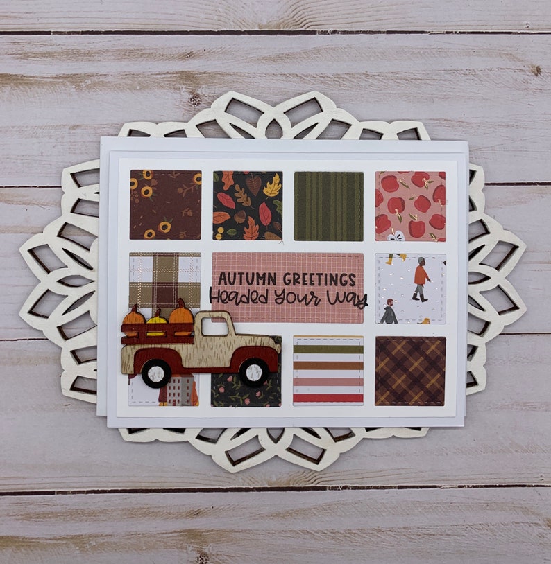 Happy Thanksgiving ~ Handmade Thank You Note Cards -- Set of 3 Autumn ...