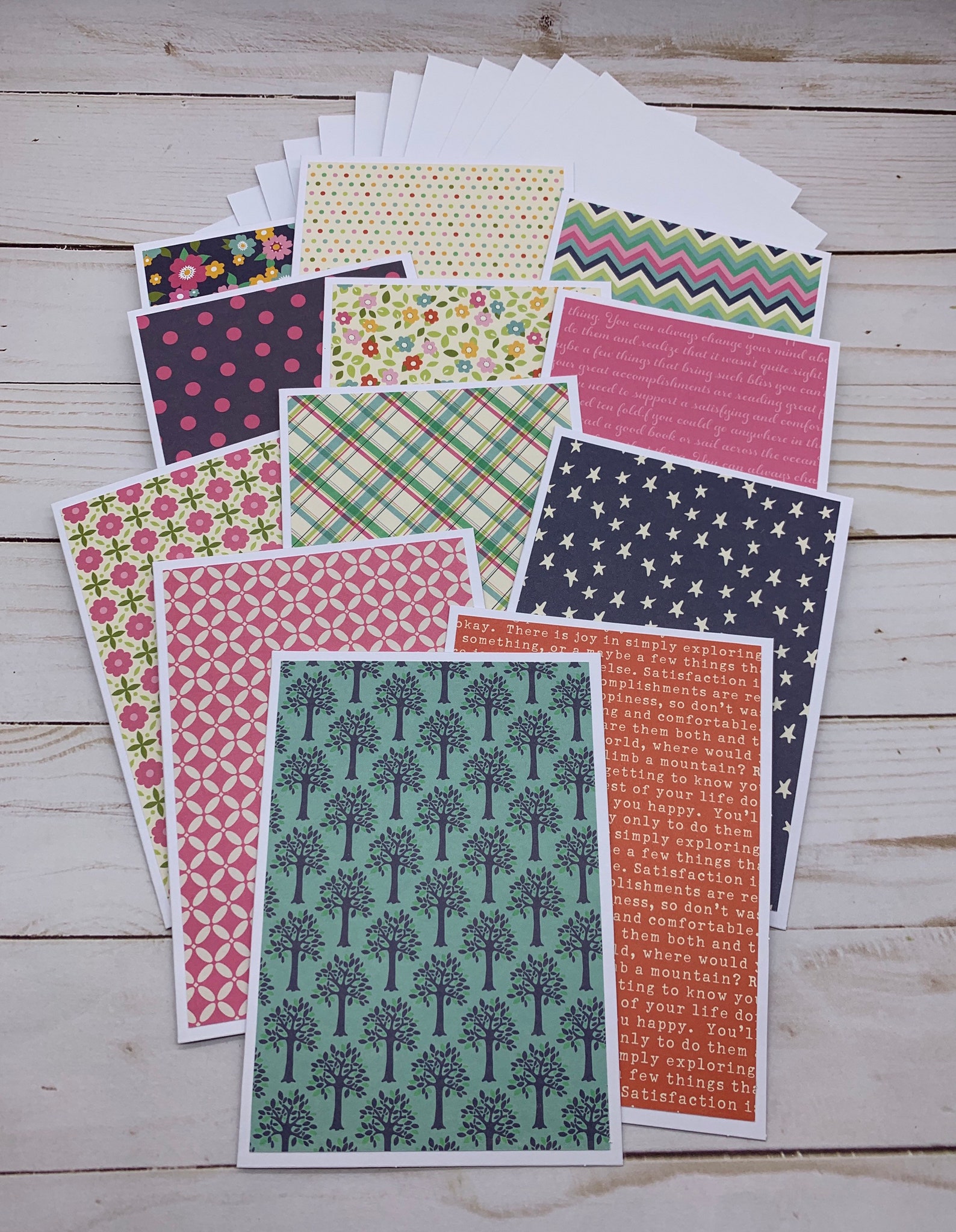 Handmade Note Cards Set of 12 ~ All Occasion ~ Thank You ~ Sun Summer ...