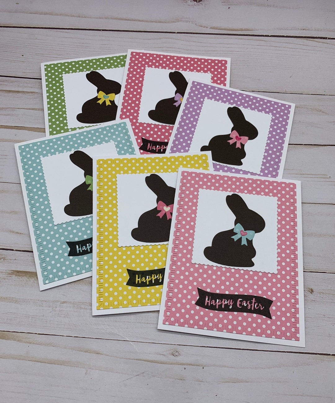 Happy Easter Thank You Chocolate Bunny Rabbit Handmade Greeting/note ...