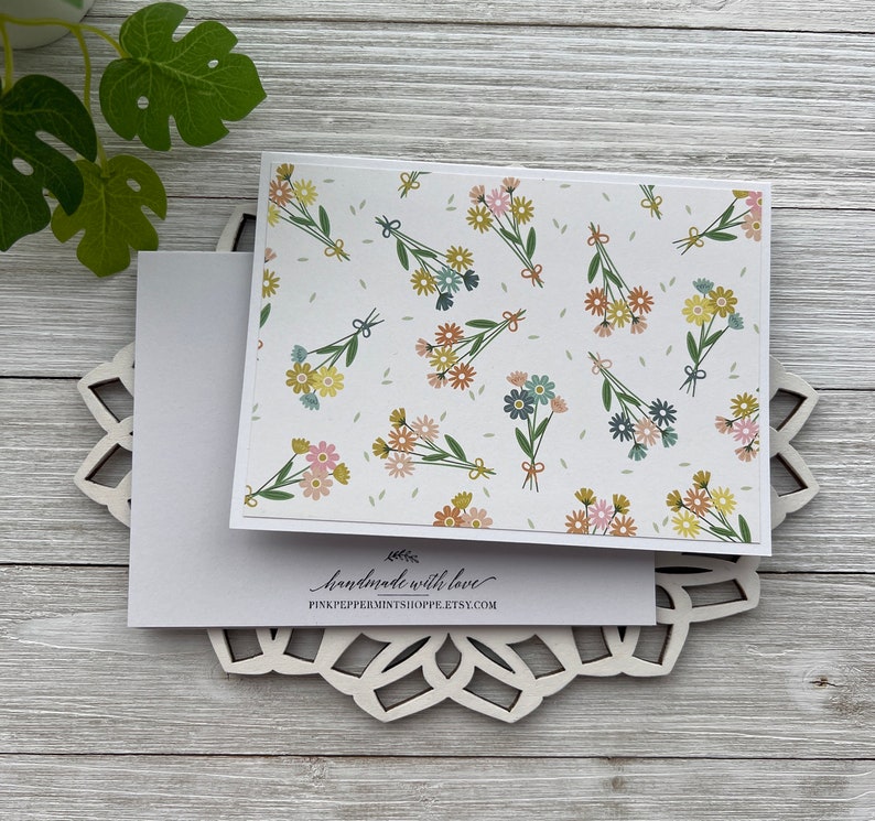 Note Cards Set of 8 ~ Flowers ~ All Occasion ~ Thank You ~ Spring ...
