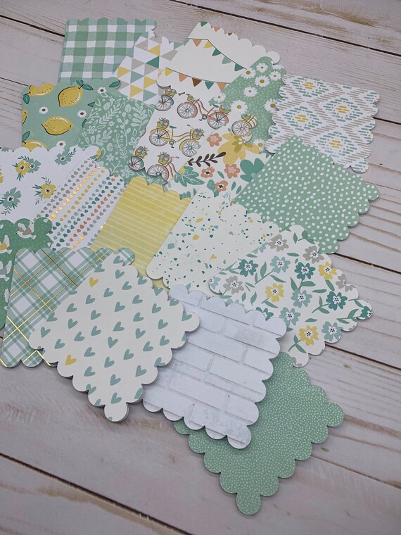 Assorted Note Cards Set of 20 Mini Scalloped Notecards 3x3 | Etsy