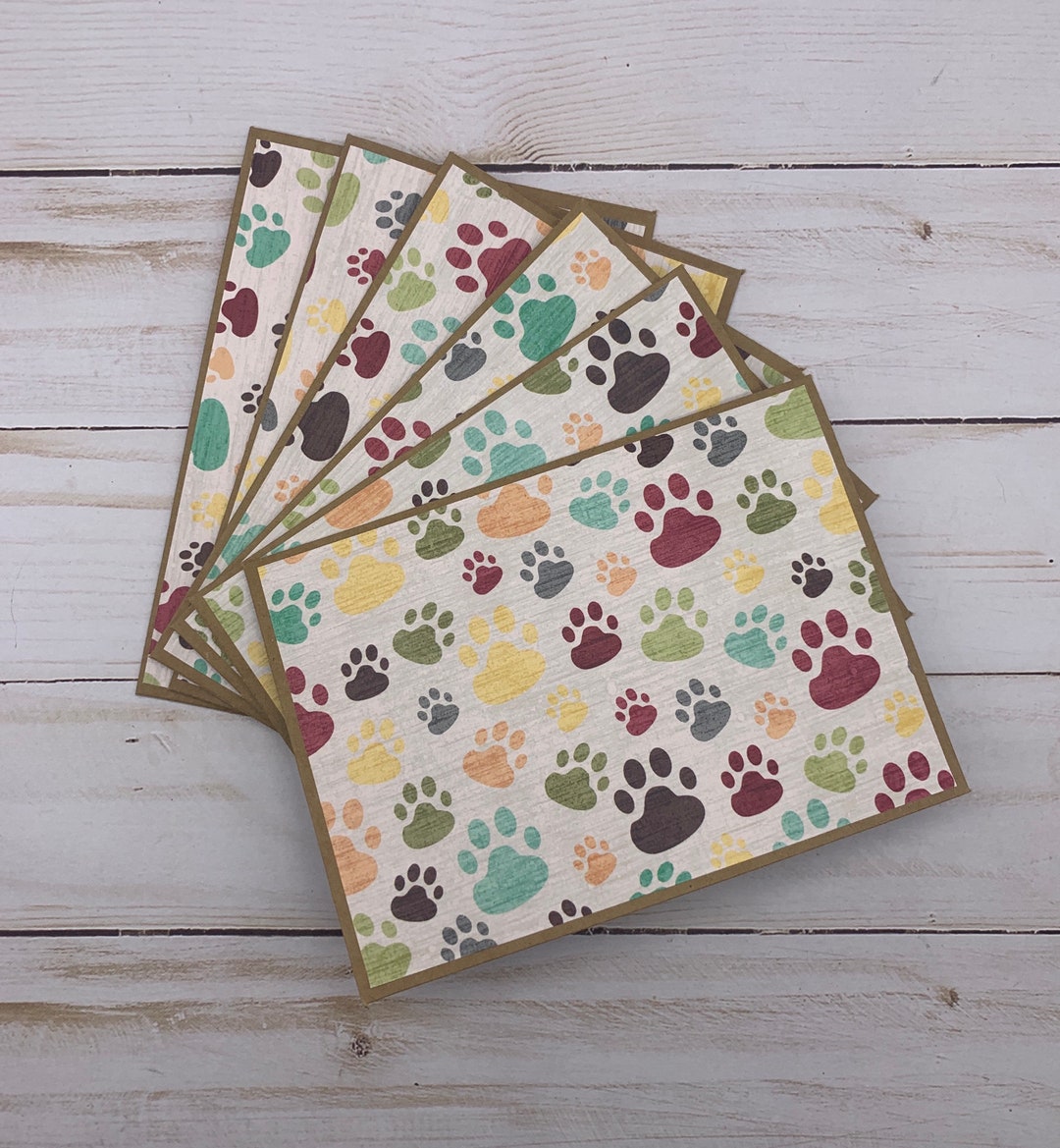 Handmade Note Cards Set of 6 Thank You Pet Lover Cats - Etsy
