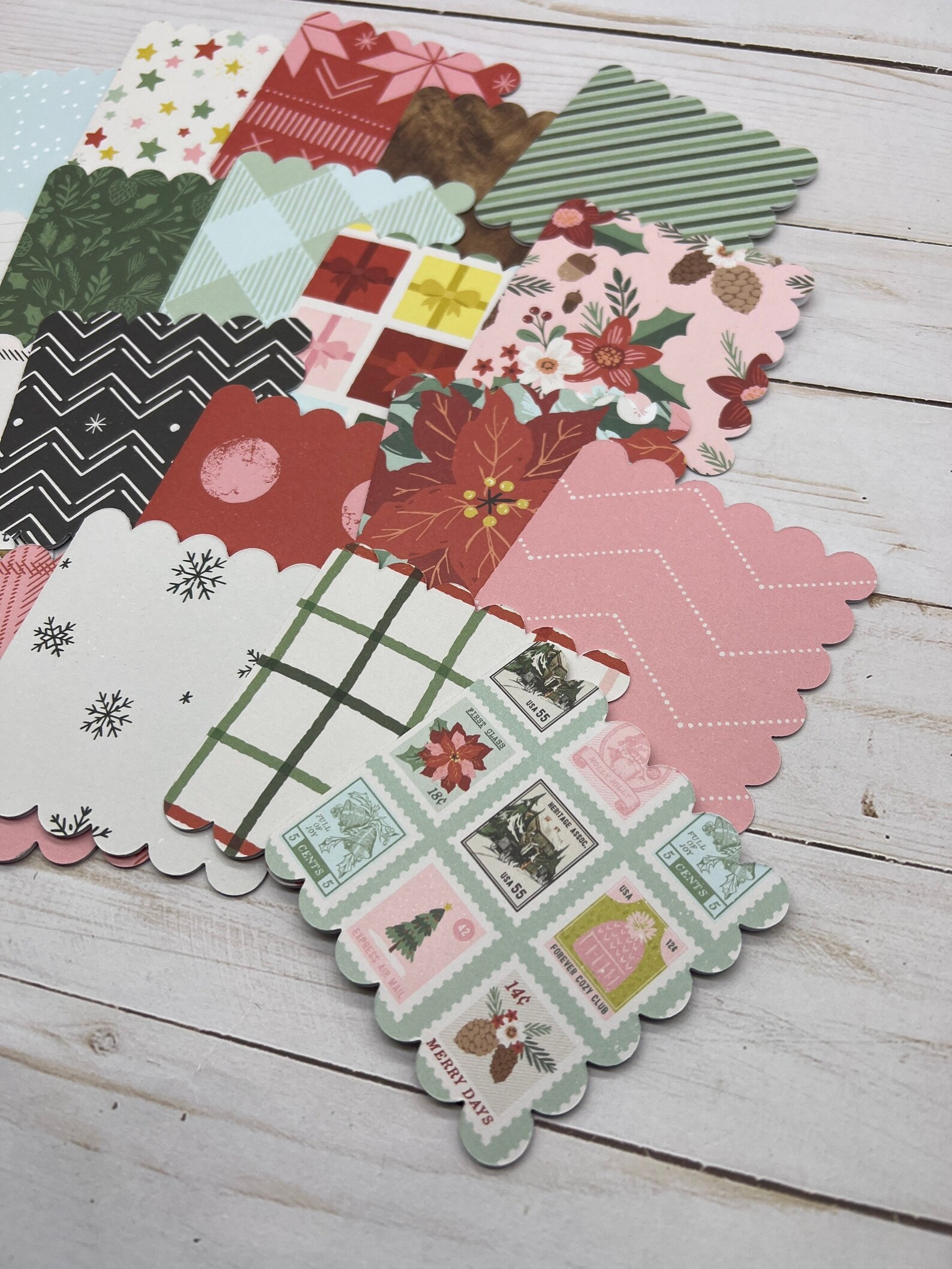 Assorted Note Cards Set of 20 Mini Scalloped Notecards 3x3 - Etsy