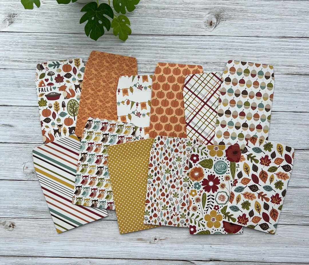 Handmade Fall/autumn Gift Card Holders Thanksgiving Money Envelopes All ...