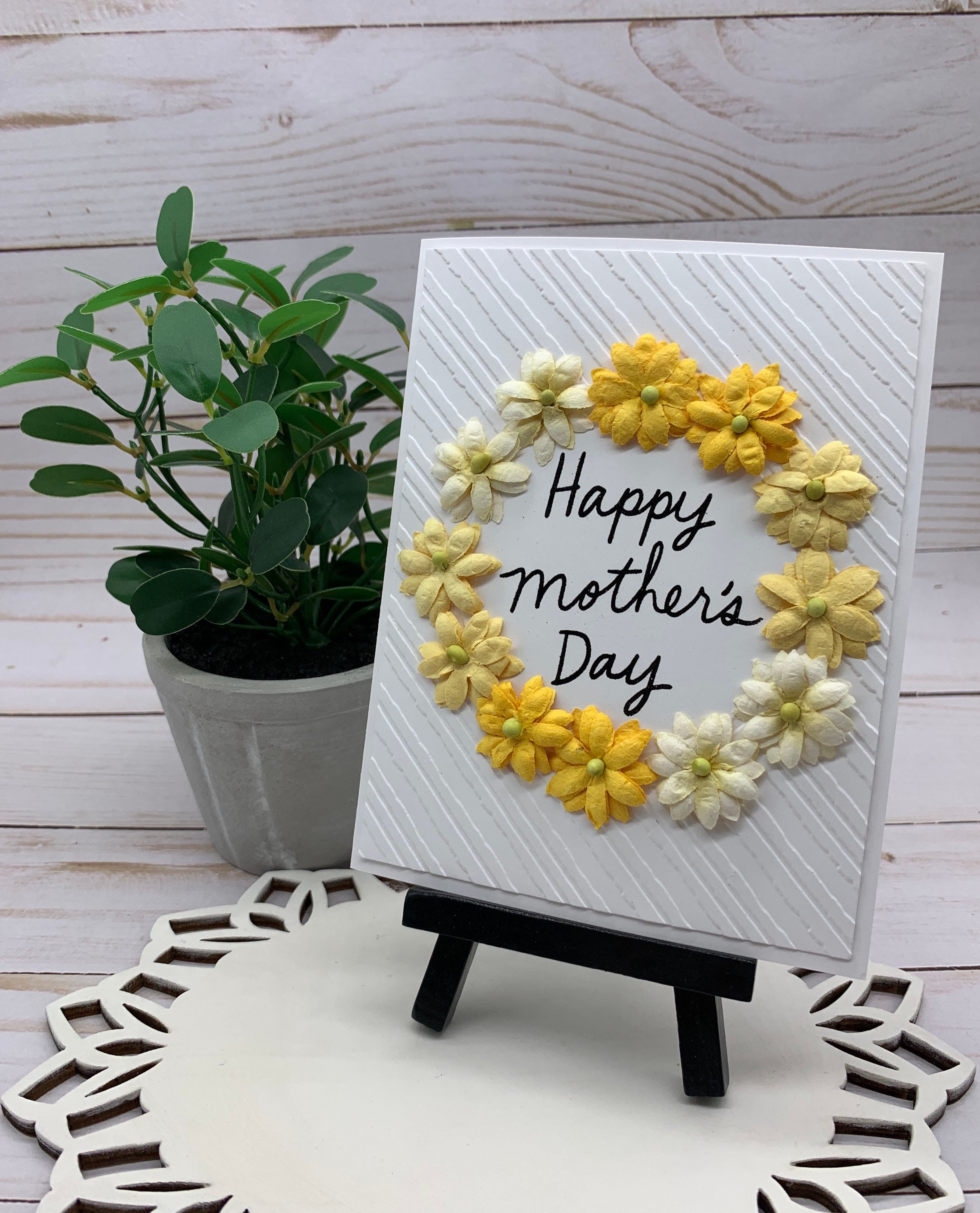 Happy Mother's Day ~ Handmade Greeting/note Cards ~ Yellow Purple Pink ...