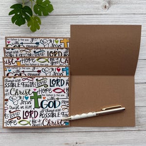 Handmade Note Cards Set of 6 ~ Bible Verse ~ Faith ~ Prayers ~ All ...