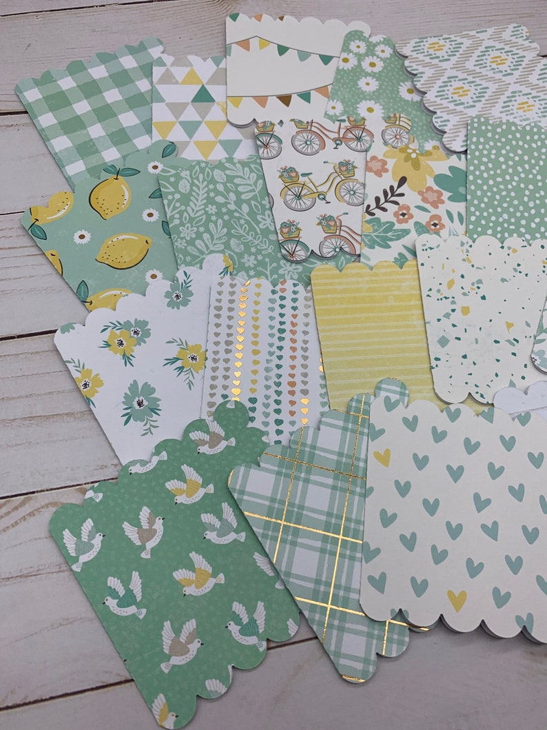 Assorted Note Cards Set of 20 Mini Scalloped Notecards 3x3 | Etsy