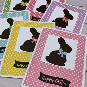 Happy Easter Thank You Chocolate Bunny Rabbit Handmade Greeting/note ...