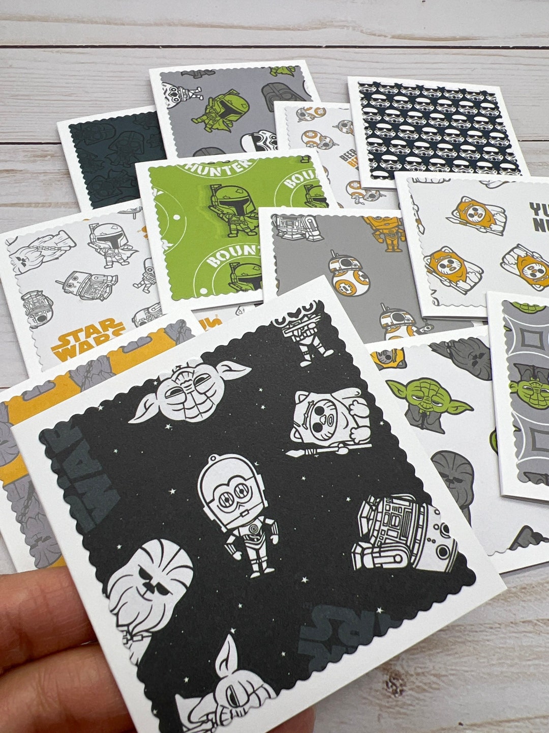 Assorted - Set of 12 Mini Note Cards ~ 3x3 Blank Cards With Envelopes ...