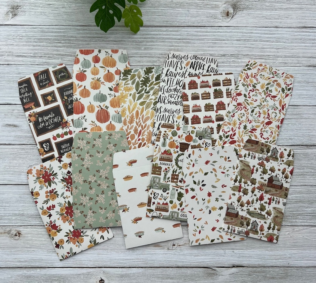 Handmade Fall/autumn Gift Card Holders Thanksgiving Money Envelopes All ...