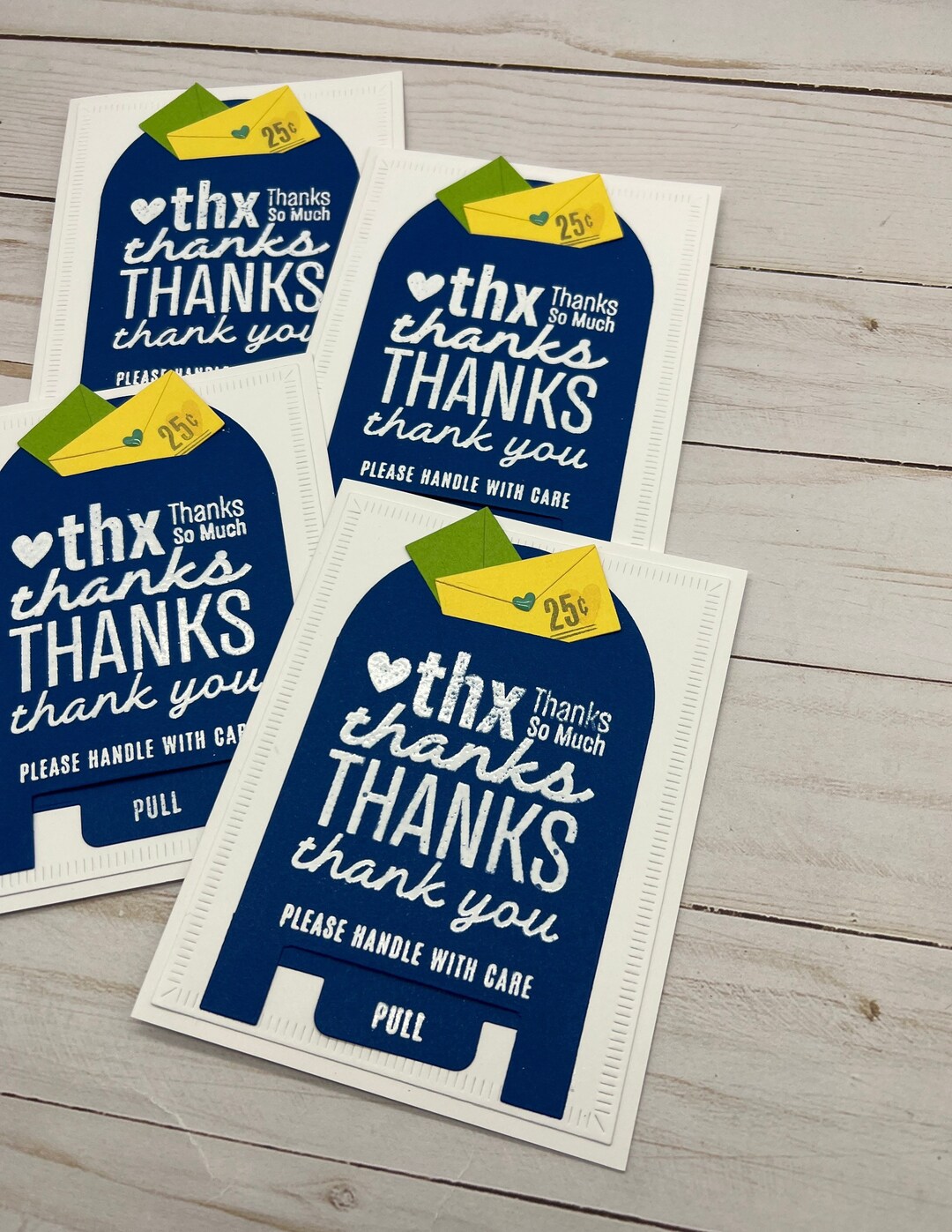 SINGLE - ONE - Thank You -- Blue Mailbox Gift Card - Postal Worker ...