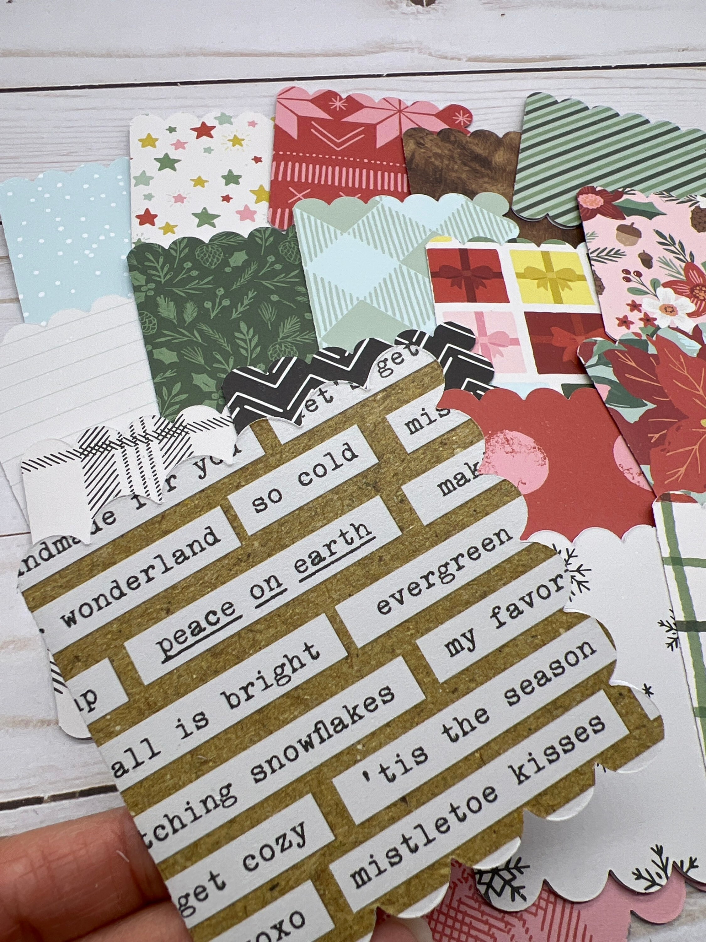 Assorted Note Cards Set of 20 Mini Scalloped Notecards 3x3 - Etsy