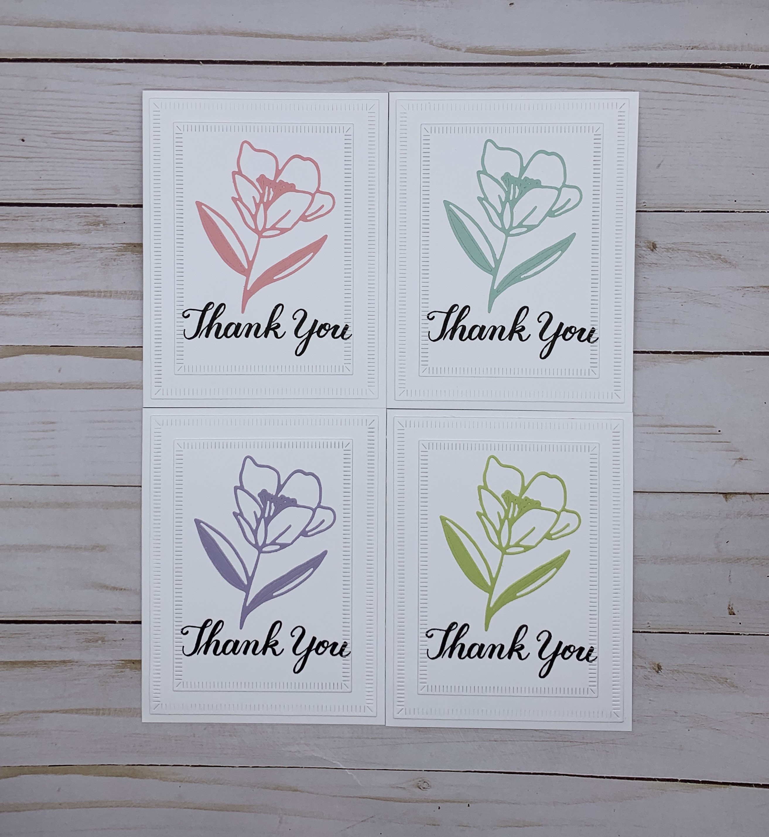 Thank You ~ Spring ~ Tulips ~ Flowers ~ Handmade Greeting/note Cards ...