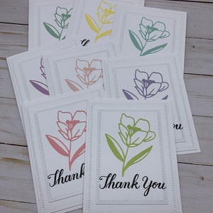Thank You ~ Spring ~ Tulips ~ Flowers ~ Handmade Greeting/note Cards ...