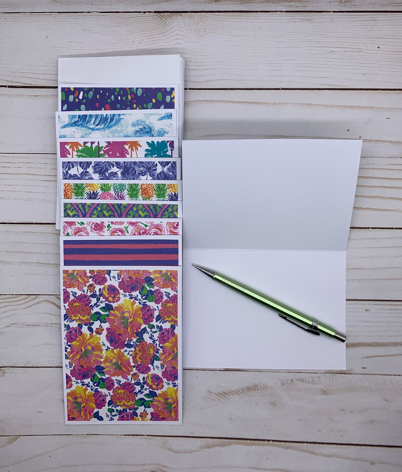 Handmade Note Cards Set of 10 All Occasion Tropical Vibes - Etsy Italia