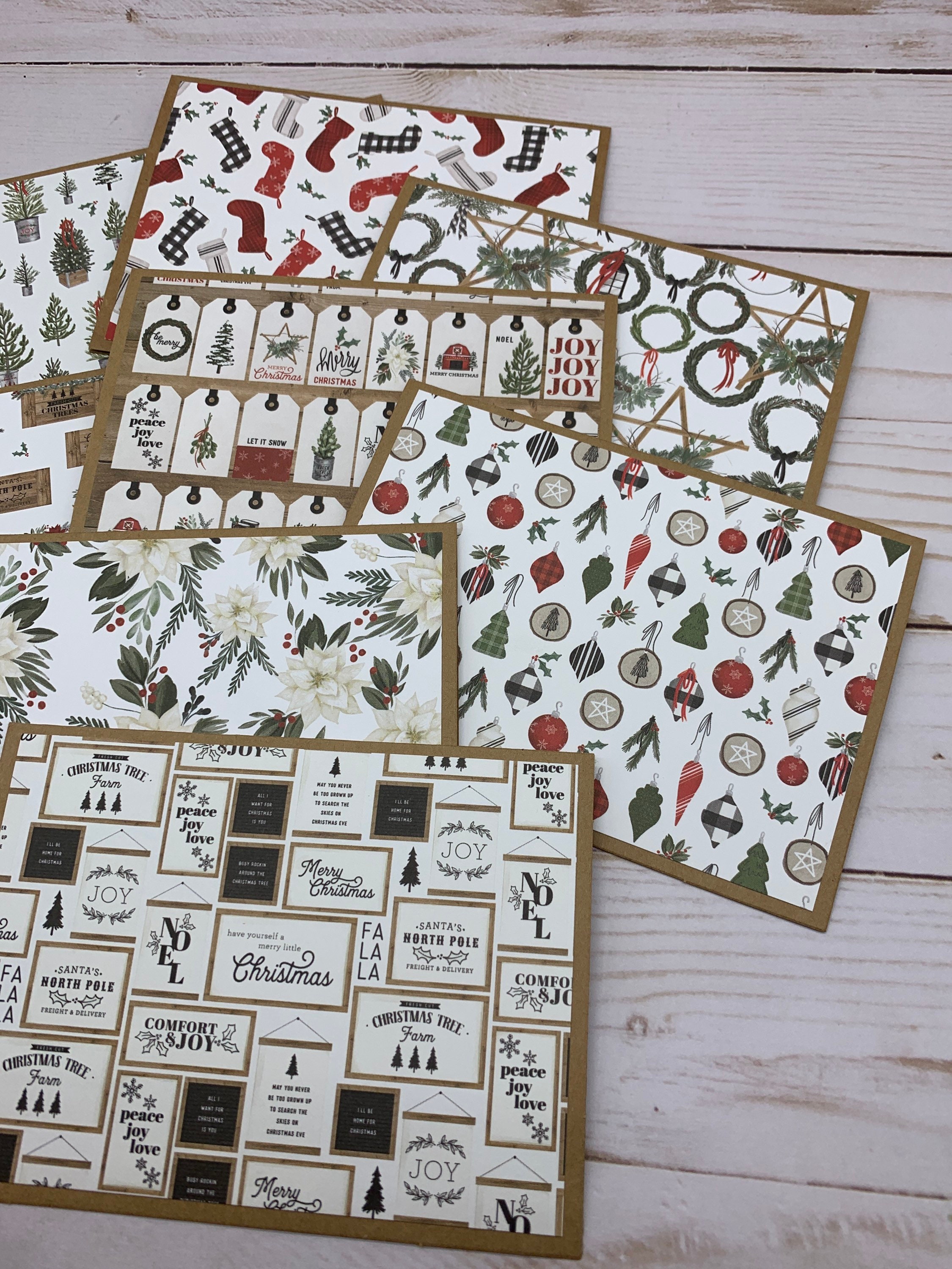 Handmade Note Cards Set of 8 All Occasion Farmhouse - Etsy UK