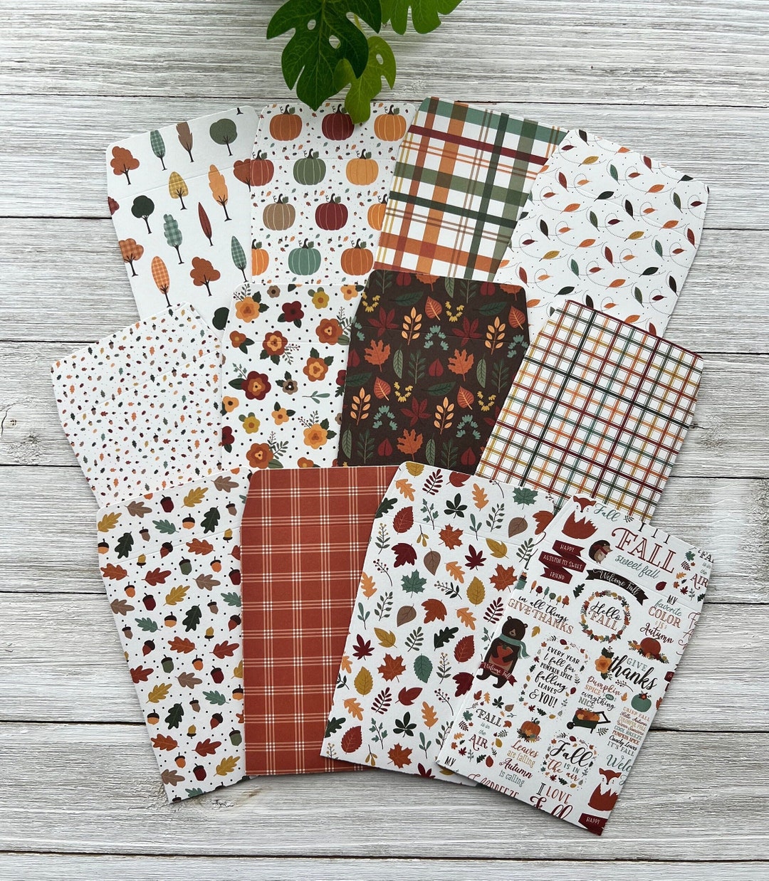 Handmade Fall/autumn Gift Card Holders Thanksgiving Money Envelopes All ...