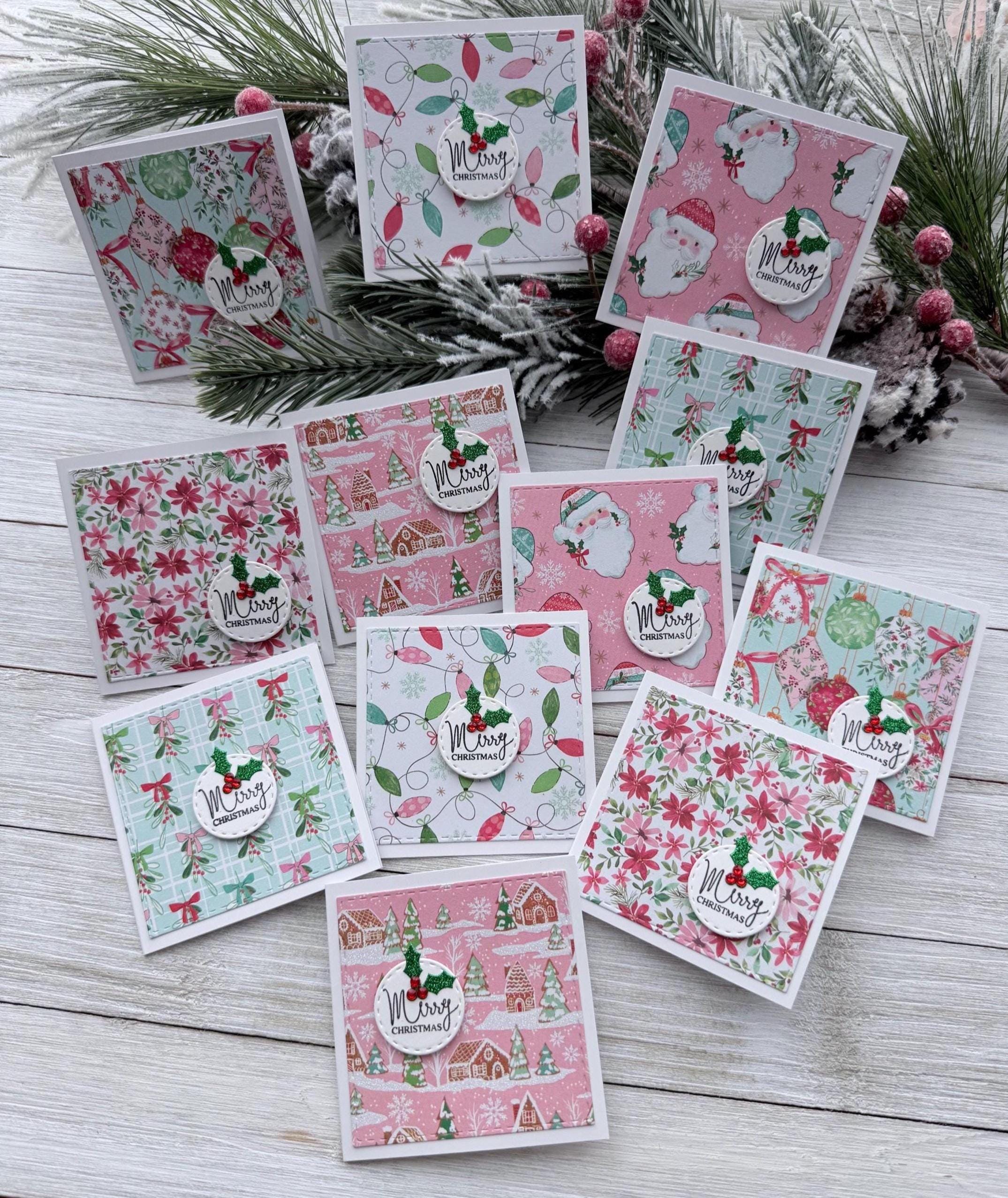 Set of 6 Mini 3x3 Note Cards ~ Christmas Stationery ~ Gift Tags - Etsy