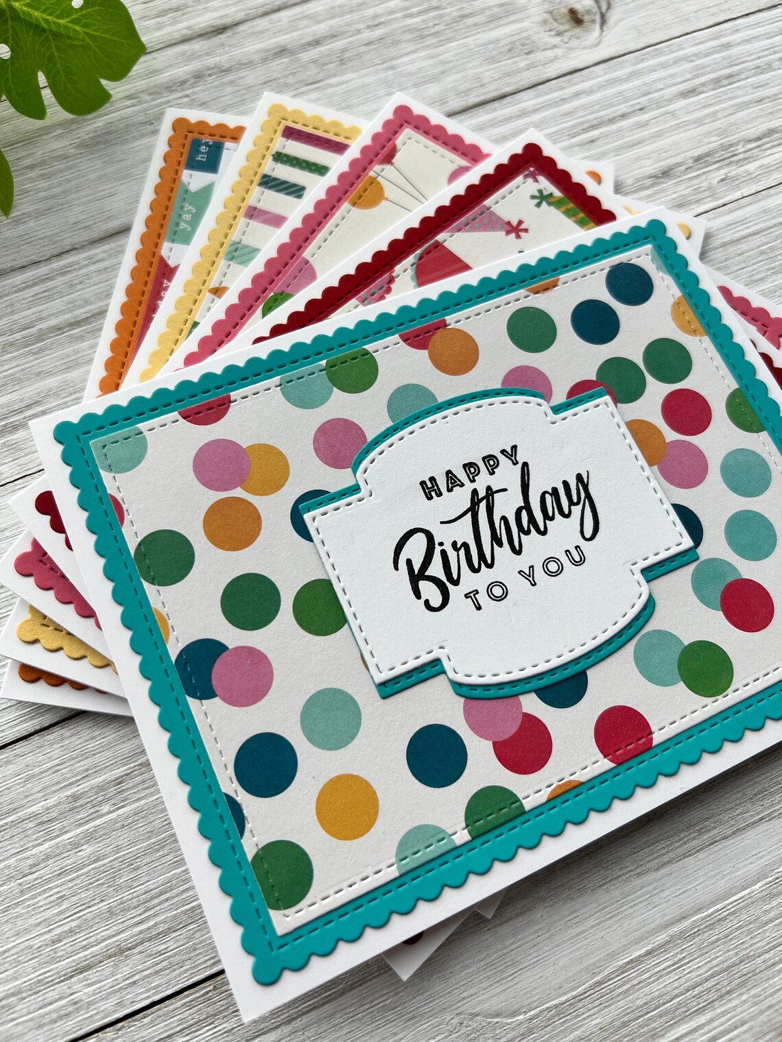 Set of 5 ~ Happy Birthday Note Cards ~ Blank A2 Greeting Stationery - Etsy